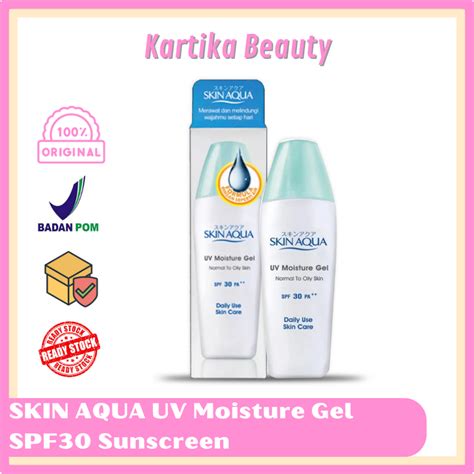 Jual Skin Aqua Uv Moisture Gel Sunscreen Spf30 Pa 40gr Tutup Hijau