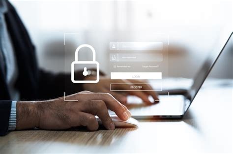 Premium Photo Business Man Working On Laptop Cybersecurity Global
