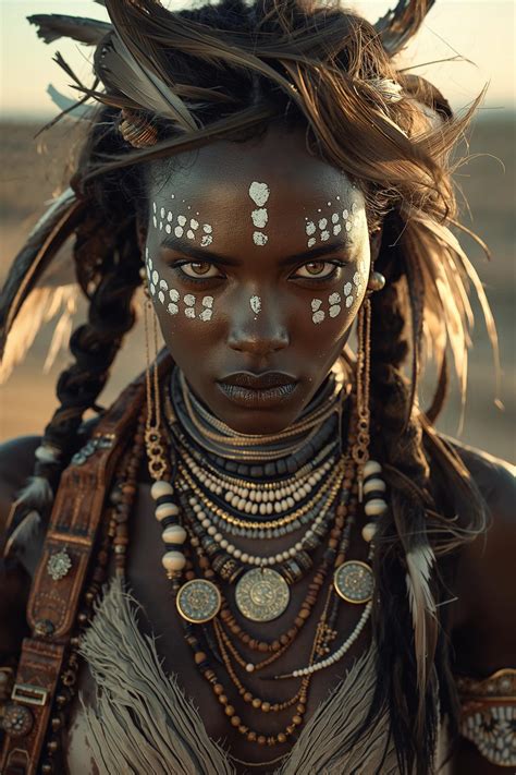 Tribes Of The World No 25 African Tribal Woman Printable Wall Art
