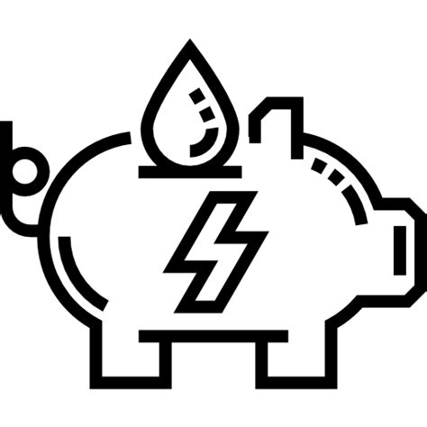 Save Water Detailed Straight Lineal Icon