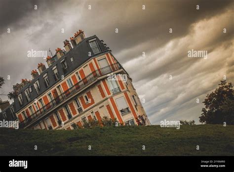The Illusion Of A Sinking Building In Montmartre Where Architecture