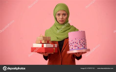 Medium Sized Isolated Photo Capturing Attractive Young Woman Wearing