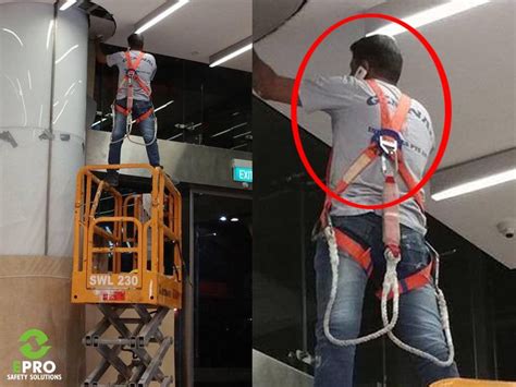 Its Ok The Safety Harness Is Tied To A Safe Place