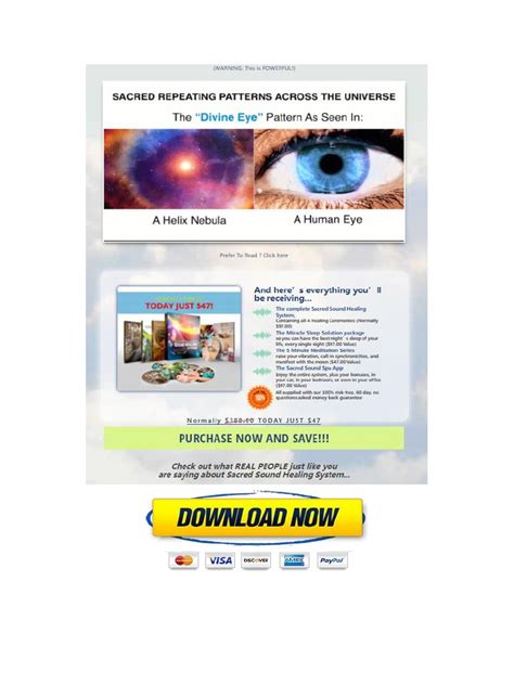 Sacred Sound Healing System 2022 Review Pdf Sound Psychology