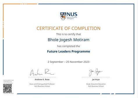 jogesh bhole on linkedin i m happy to share my certification of “future leaders programme” from