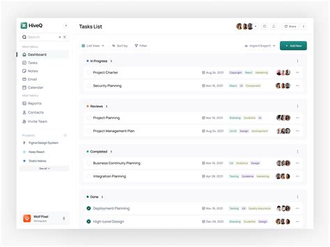 Hiveq Task List By Wolfpixel Agency On Dribbble Hiveq Task List By Wolfpixel Agency On Dribbble
