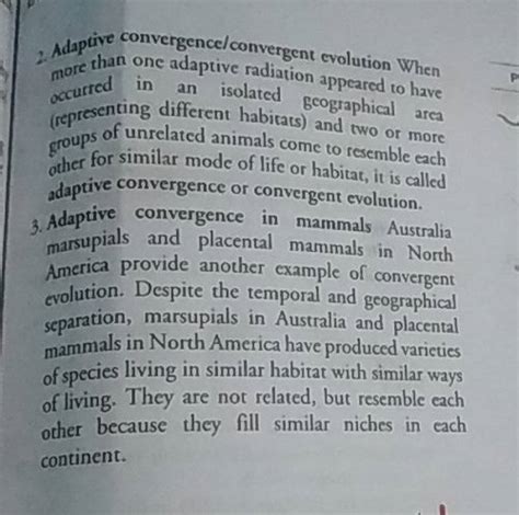 Adaptive Convergenceconvergent Evolution When More Than One Adaptive Rad