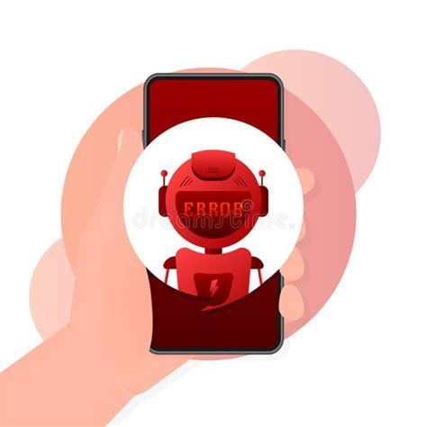 Icône De Glyphe De Chatbot Derreur Symbole Silhouette Talkbot Avec Erreur Dans La Bulle