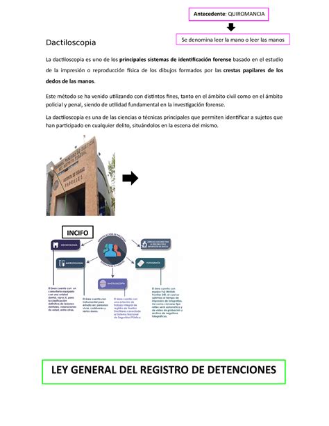 Dactiloscopia Apuntes 6 Dactiloscopia La Daciloscopia Es Uno De Los