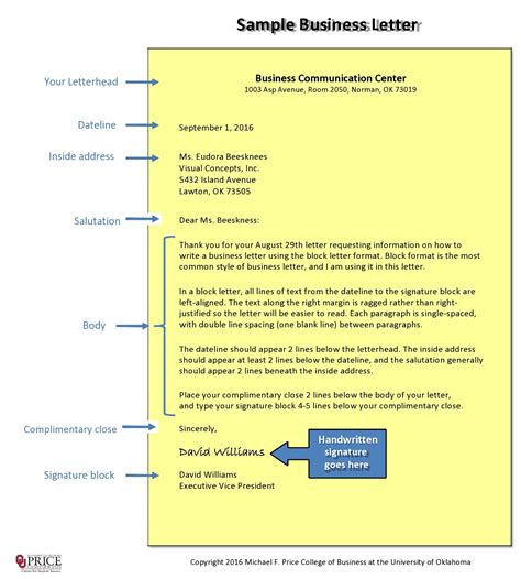 Business Letter Format In Word Infoupdate Org