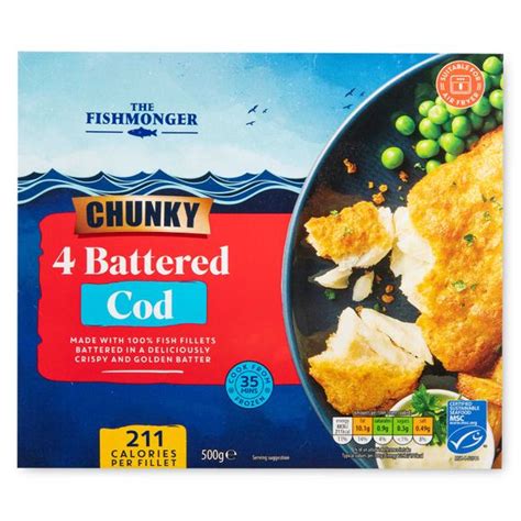Check Halal Status Of The Fishmonger Chunky Battered Cod Fillets G