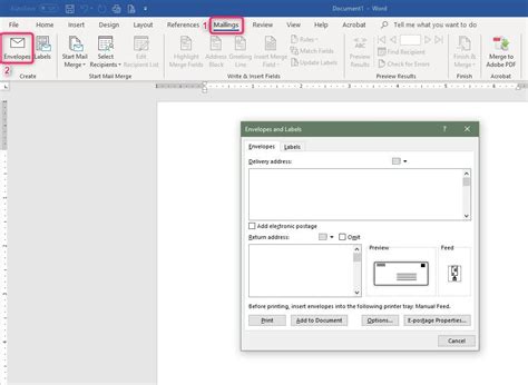 Create And Customize Envelopes In Microsoft Word For Word 2013 Envelope Template 10 Examples