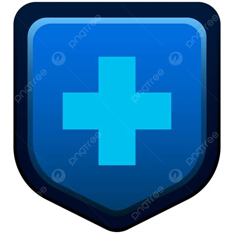 Modern Medical Blue Shield Vector Blue Medical Shield Png And Vector