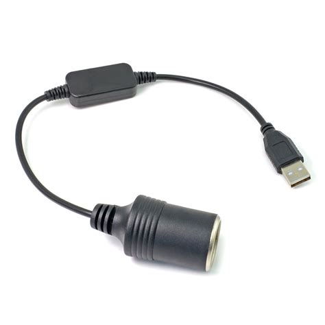 Buy ARECORD USB A Male To V Car Cigarette Lighter Socket Female Converter Online At Low Prices