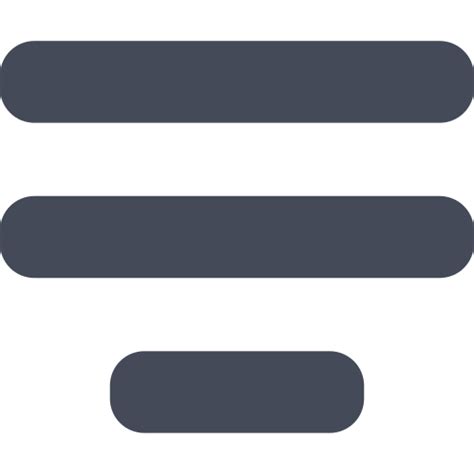 Align Center User Interface And Gesture Icons