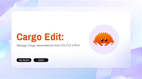 Cargo Edit Manage Cargo Dependencies From The Cli In Rust