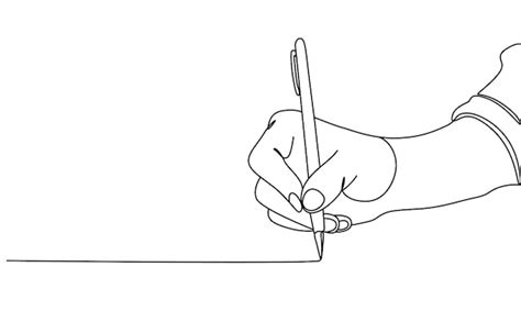 Una Mano Está Escribiendo En Una Tabla Blanca Con Un Bolígrafo Vector