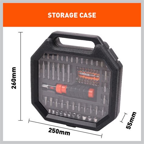 83pc Magnetic Screwdriver Bit Set With Security Ratchet Driver Socket Sedyonline