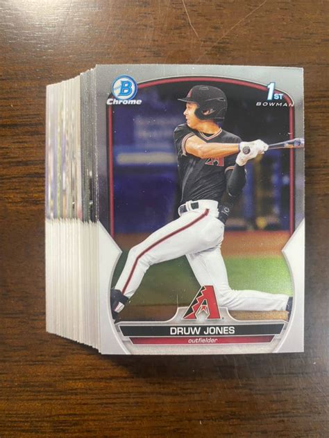 最新1st bowmanのみ 目玉多数 2023 topps bowman 1st bowman 34枚セット ドリュージョーンズ bowman chrome Topps 売買された