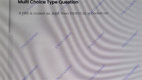 Multi Choice Type Question If FTRE Is Coded StudyX
