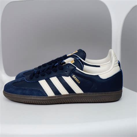 Jual Adidas Samba Og Midnight Navy Original 100 Shopee Indonesia