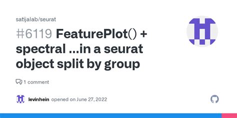 Featureplot Spectral In A Seurat Object Split By Group · Issue