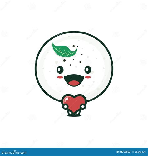Cute Idli Sambar Mascot Vector Illustration 247688578