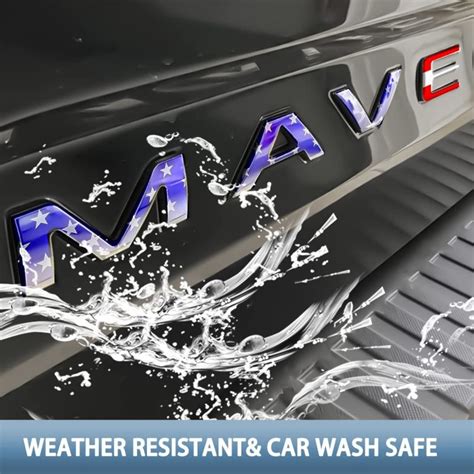 Ford Maverick 3D Raised Tailgate Inserts Letters Accessories