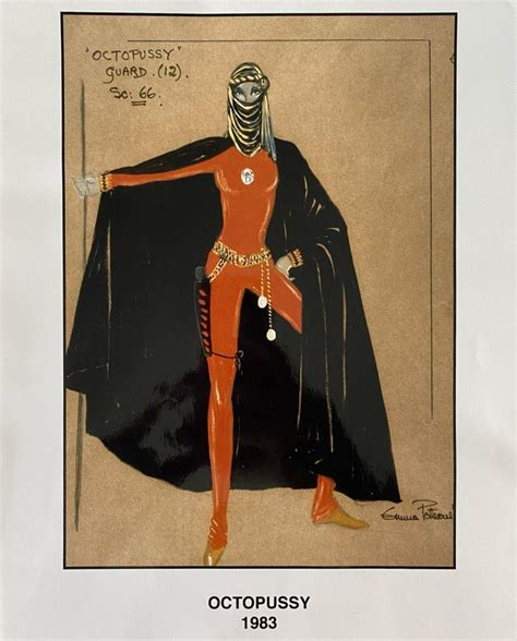 Lot James Bond 007 Octopussy Guard Costume Design 1983