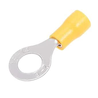 Uxcell RV Insulated Electrical Crimp Terminal Ring Spade Wire Connector For AWG Pcs