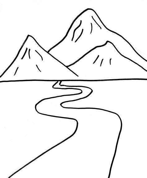 River Easy Drawing