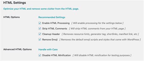 Fast Velocity Minify Settings Dream Theme