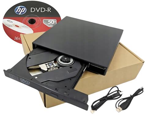 Napęd zewnętrzny Nagrywarka DVD Zewnętrzna USB Odtwarzacz CD 1 płyta