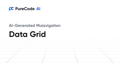 Build Great Muiavigation Data Grid Components Faster Using Ai Tools