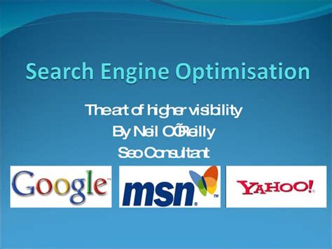 Search Engine Optimisation Ppt