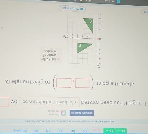 Solved 6A 6B 6C 6D 6E 6F 6G 6H Summary Second Chance Review Your