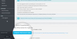 PrestaShop Click Upgrade Modül ile Sürüm Yükseltme İnceleGo