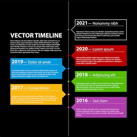 Free Vector Infographic Vector Timeline