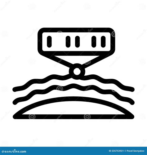 Spectral Analysis Of Stars And Planets Line Icon Vector Illustration
