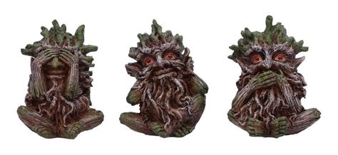 Three Wise Ents Tree Spirit Figurines Cm Gothic Gifts