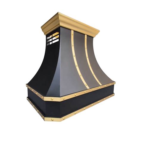 Sinda Handcrafted Curved Black Stainless Steel Kitchen Hood Srh3 C2str