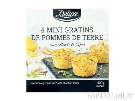 4 Mini Gratins De Pommes De Terre Produits Alimentaires Fan De Lidl Fr