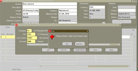 Cross Validation Rule Cvr Ebs Gl R12 Orasol Training Solution