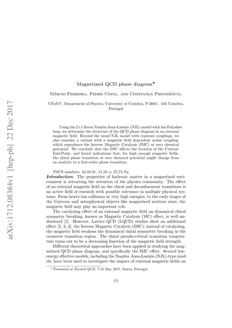 PDF Magnetized QCD Phase Diagram
