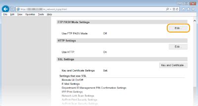 Configuring FTP PASV Mode