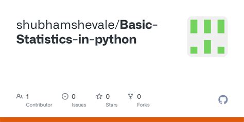 GitHub Shubhamshevale Basic Statistics In Python