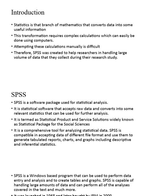 Spss Unit I Pdf Type I And Type Ii Errors Statistical
