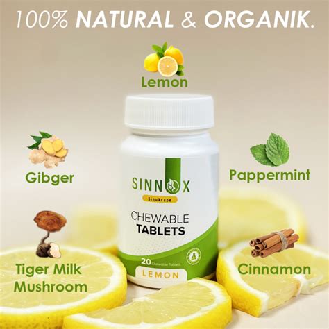 Sinnox Chewable Tablet Suppliment Sinus Resdung Murah Viral