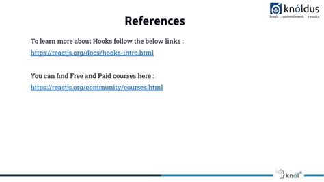Basics Of React Hooks Pptx Pdf