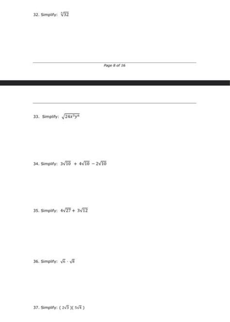 Solved 32 Simplify 332 Page 8 Of 16 33 Simplify 24x3y6